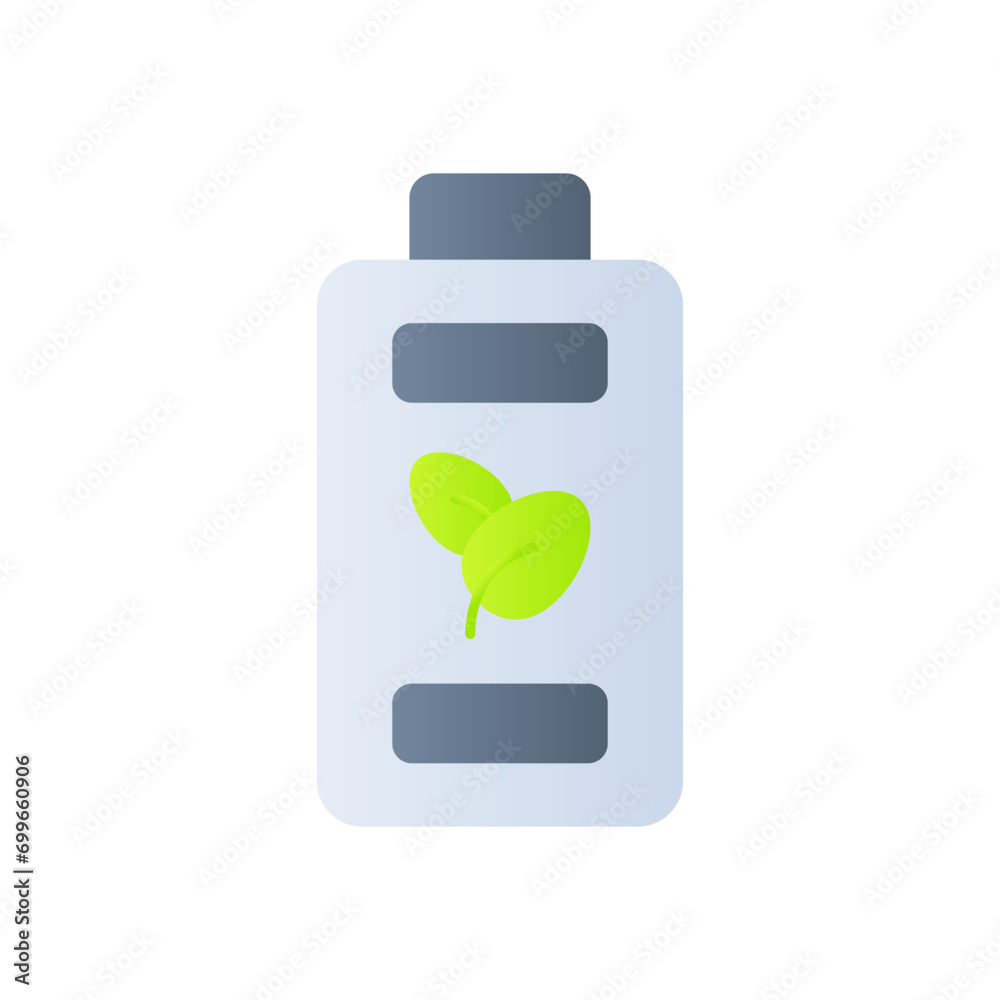 Ecological Battery, Icon, Green Tech, Sustainable Power, Renewable ...