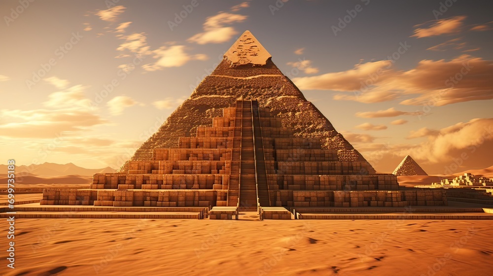 Photo & Art Print Pyramid complex, burial site, archaeological ...