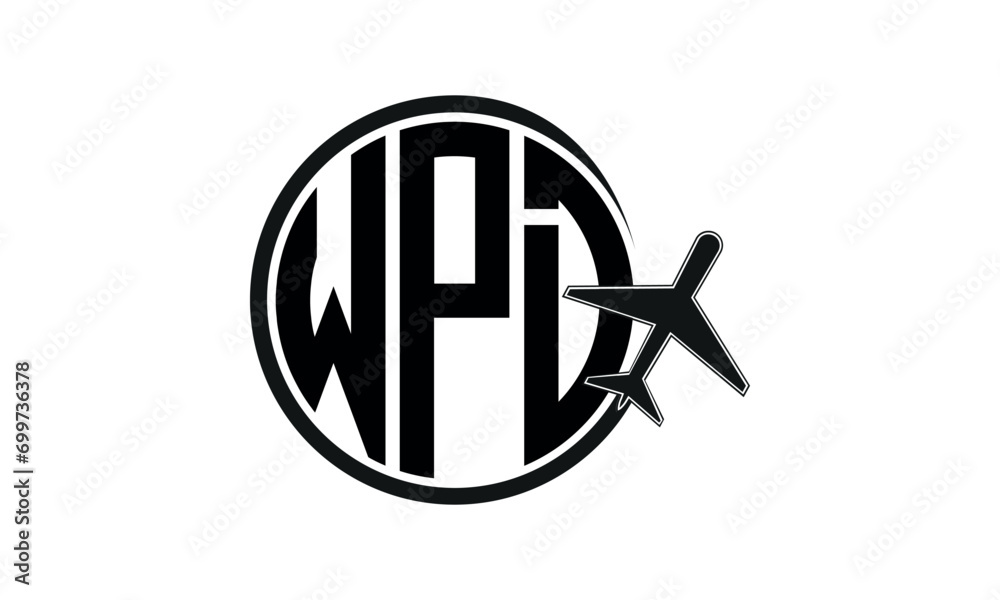WPD three initial letter circle tour & travel agency logo design vector ...