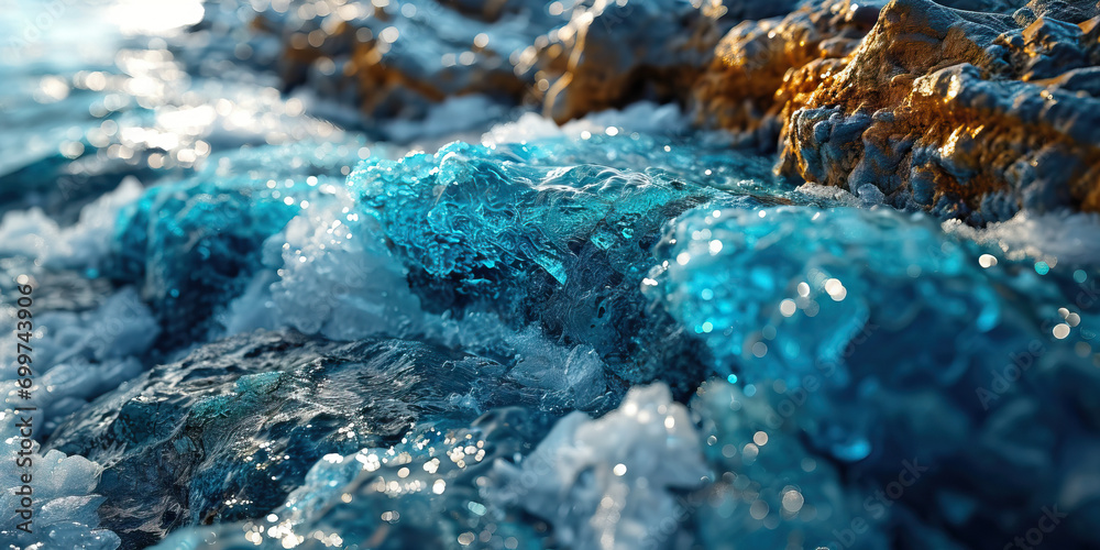 Blue Polar Ice Texture, a Captivating Visual Exploration of the Frigid ...