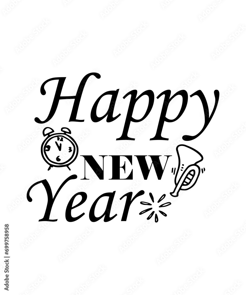 Happy New Year svg, New Years svg, New Years 2024 svg, 2024 svg, New ...
