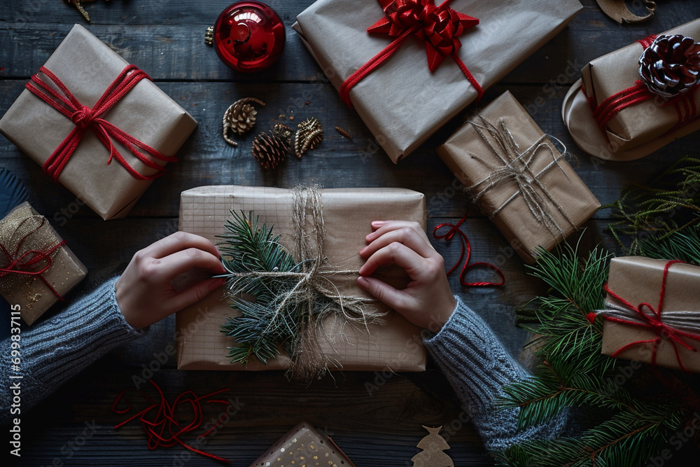 overhead photo showcasing a tabletop covered in neatly arranged ...
