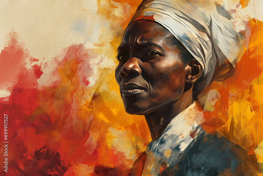 Artistic illustration of Sojourner Truth in a powerful pose for Women's ...