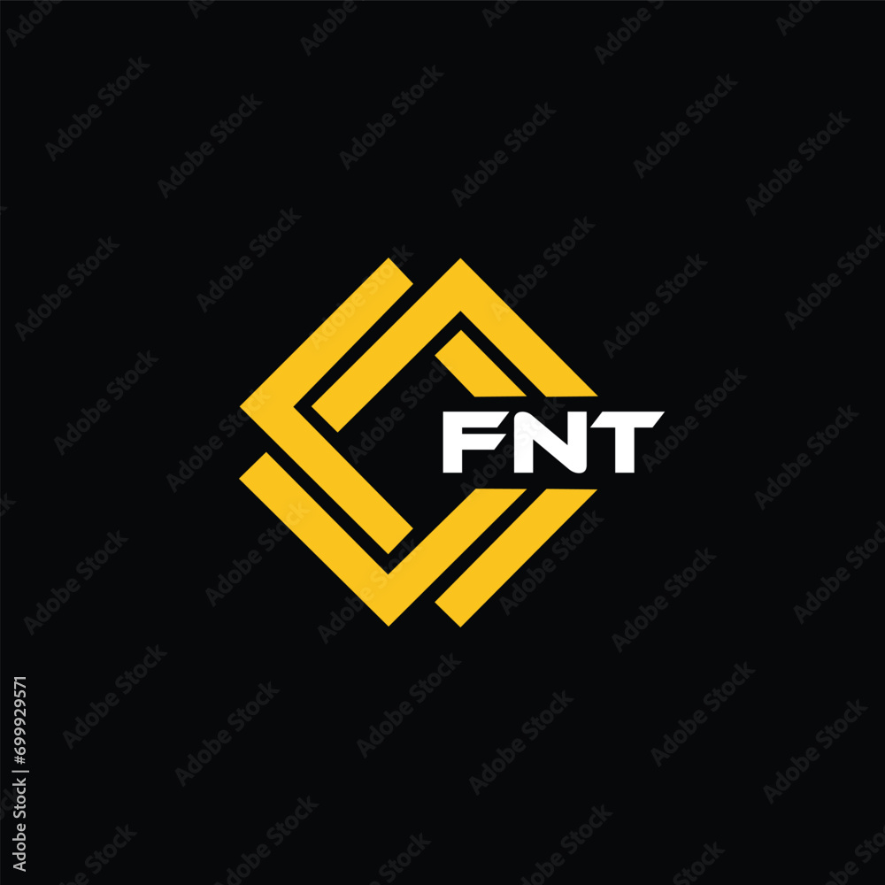 FNT letter design for logo and icon.FNT typography for technology ...