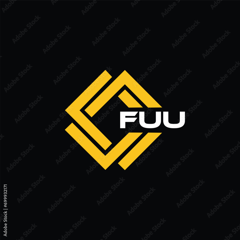 FUU letter design for logo and icon.FUU typography for technology ...