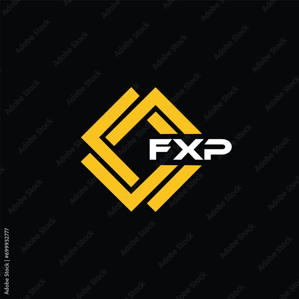 FXP letter design for logo and icon.FXP typography for technology ...