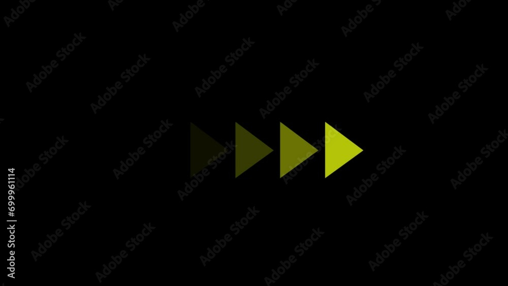 Arrows animation. Directional arrow loop, direction arrow line loop ...