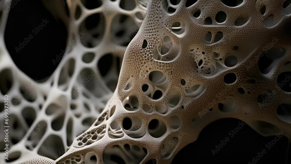 An upclose look at the internal structure of a 4D printed object ...