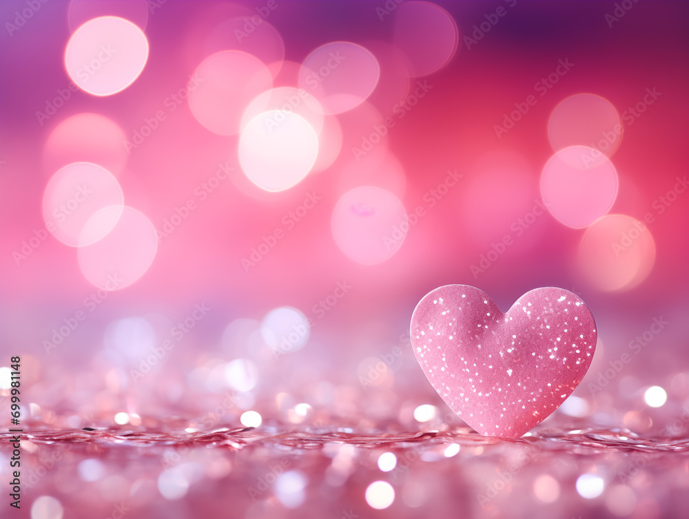 Abstract of Valentines shiny pink glitter background With bright light ...