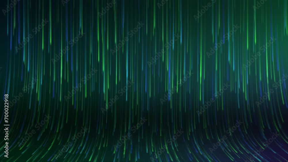 Abstract lines animation on black background, animation loop, 3D ...