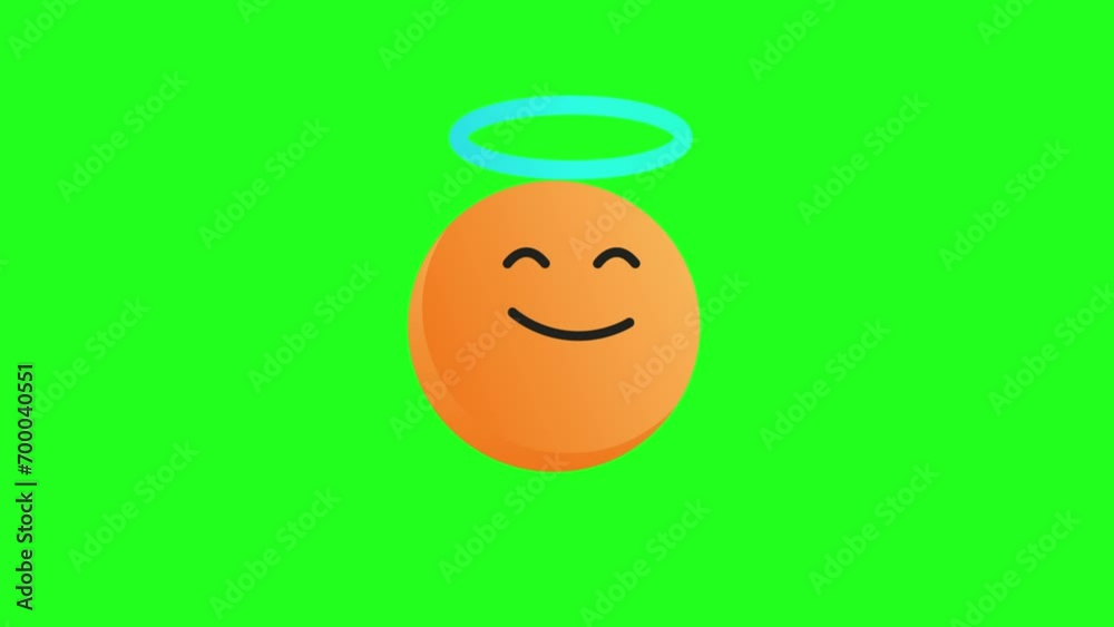 Animated Emoji Set. Alpha channel, on green screen transparent ...