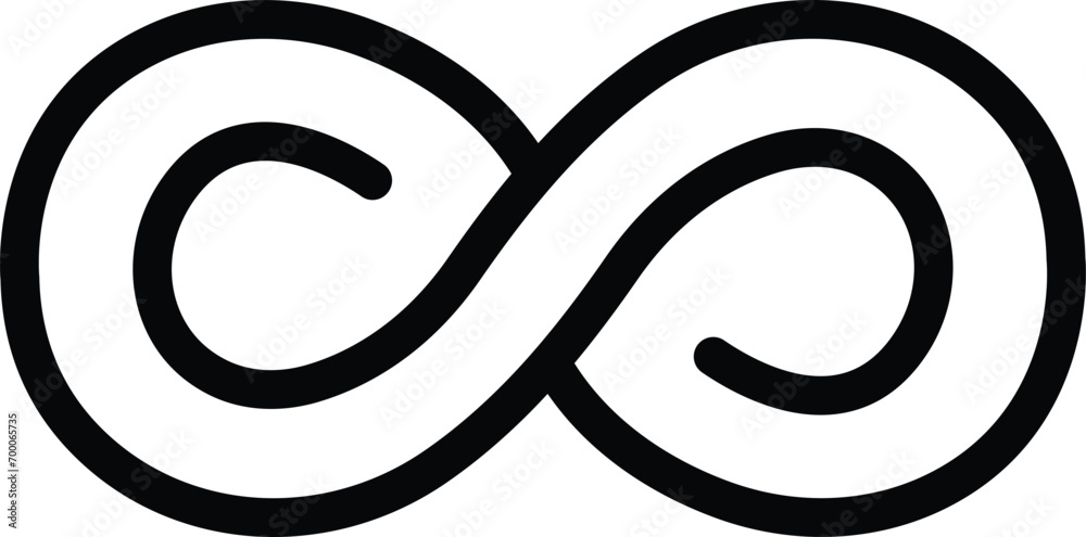 Infinity icon. Eternity, infinite, endless and forever loop symbol sign ...