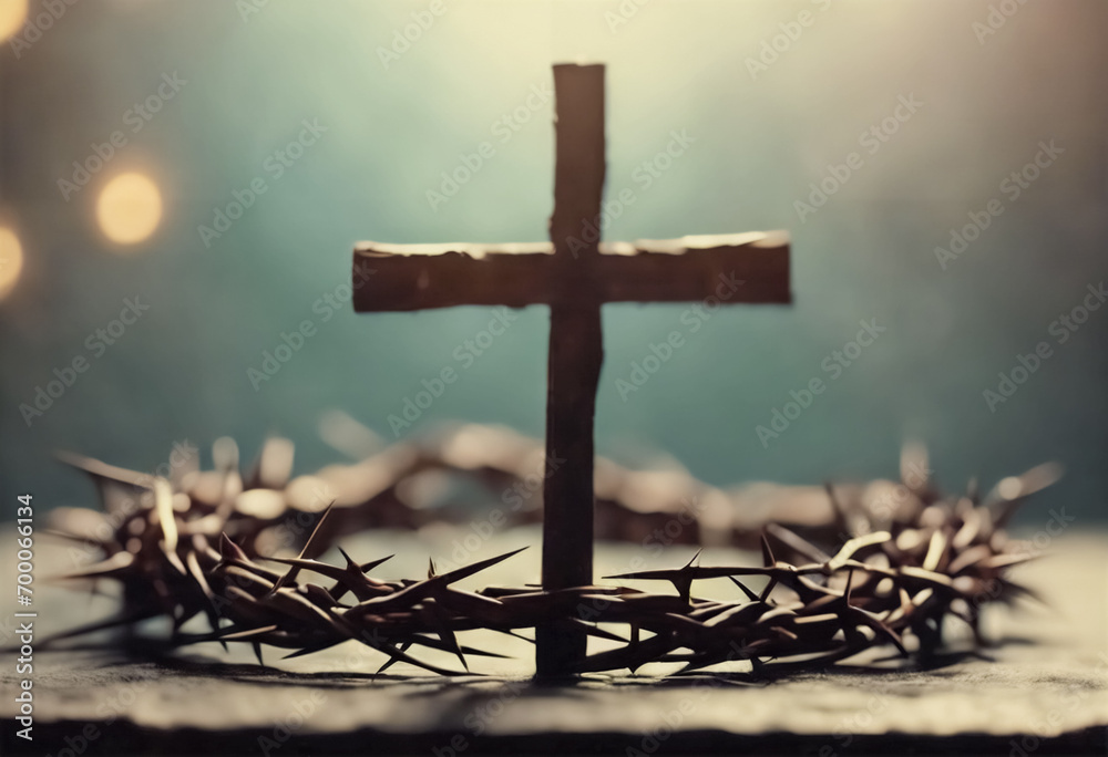 Simboli Sacri- La Croce, la Corona di Spine a Rappresentare il ...