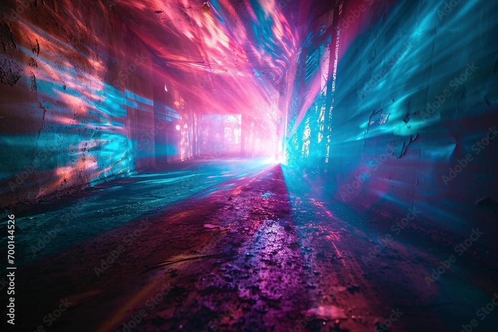 Experimental cinematography captures the ethereal dance of holographic ...