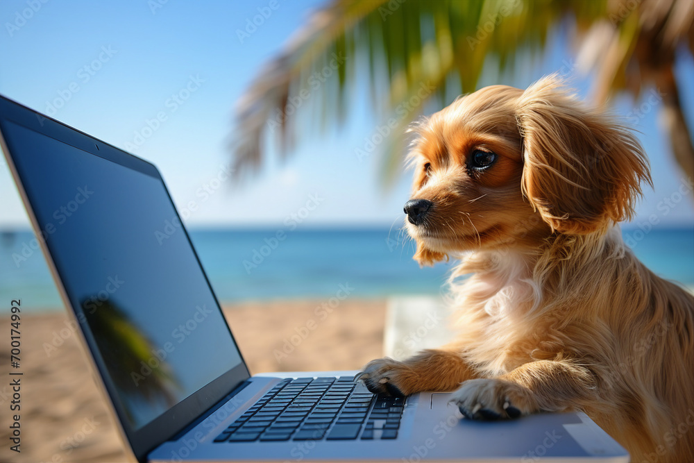 Generative AI technology picture of chilling nomad person sitting near ...