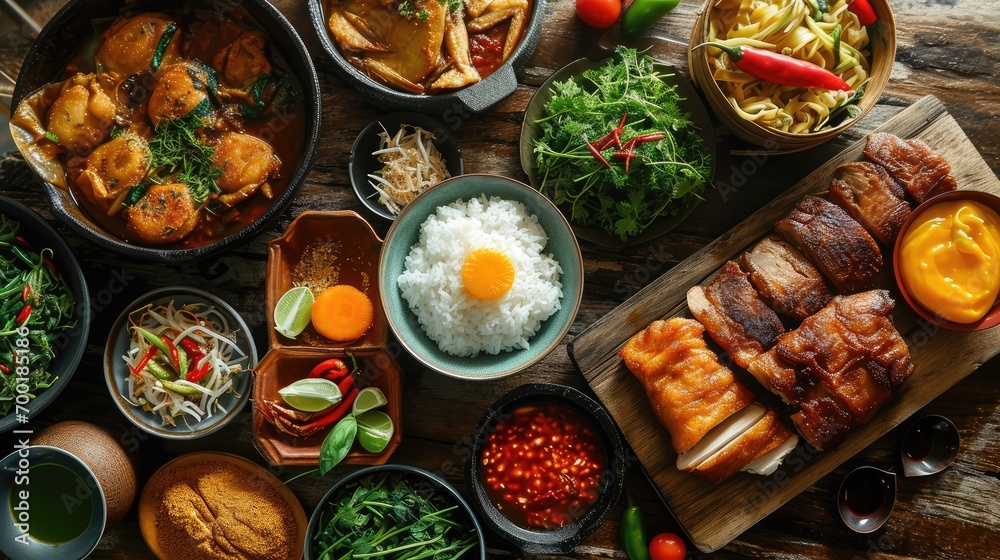 philippines traditional food on the table, Stock Photo | Adobe Stock