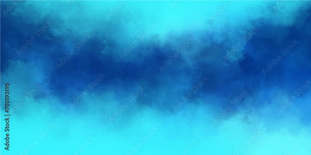 Blue Cyan fog effect,isolated cloud,transparent smoke mist or smog background of smoke vape ...