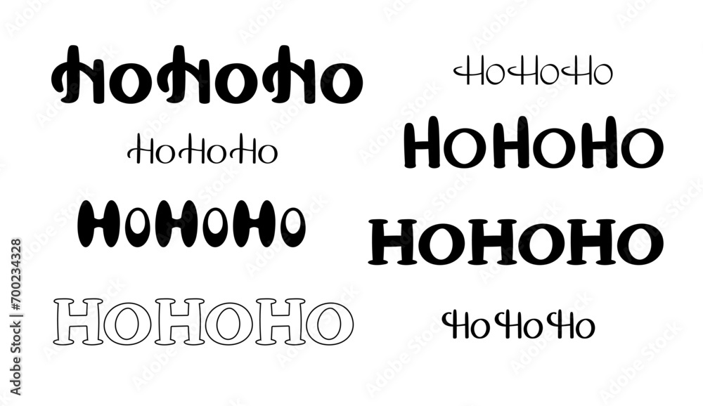 Ho ho ho Christmas holiday traditional Santa Claus laugh festive ...