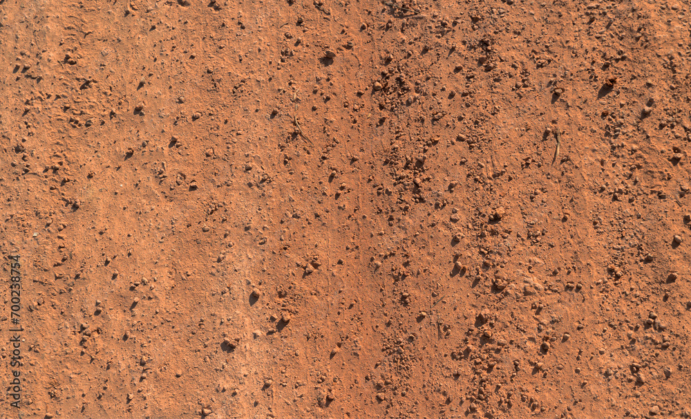 The lateritic soil represent the surface background and texture concept ...