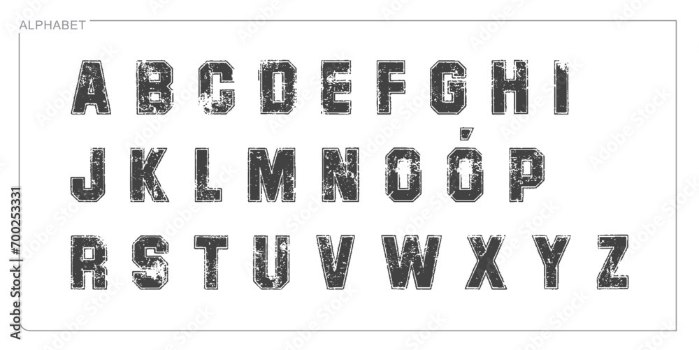 alphabet letters font set. typography font with trendy letters thin ...