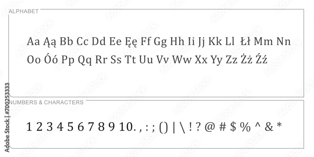 alphabet letters font set. typography font with trendy letters thin ...