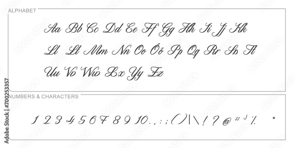 alphabet letters font set. typography font with trendy letters thin ...