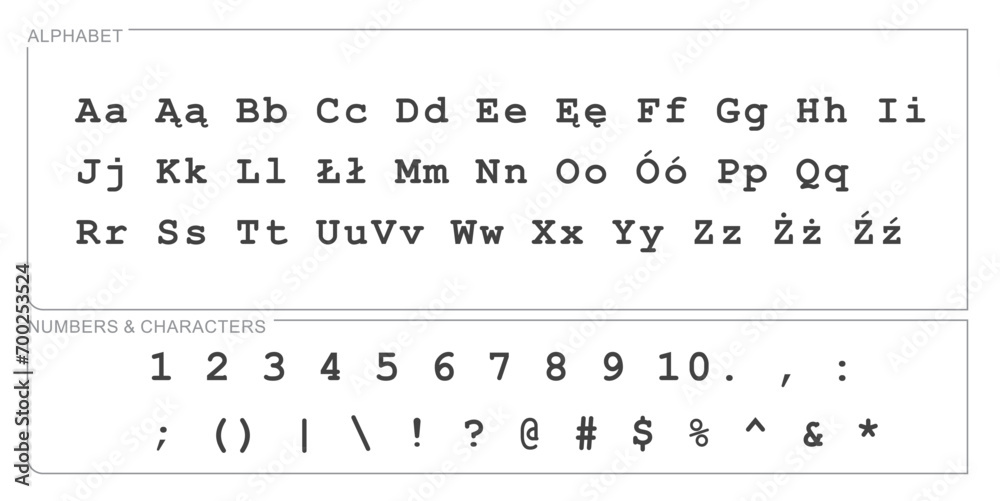 alphabet letters font set. typography font with trendy letters thin ...