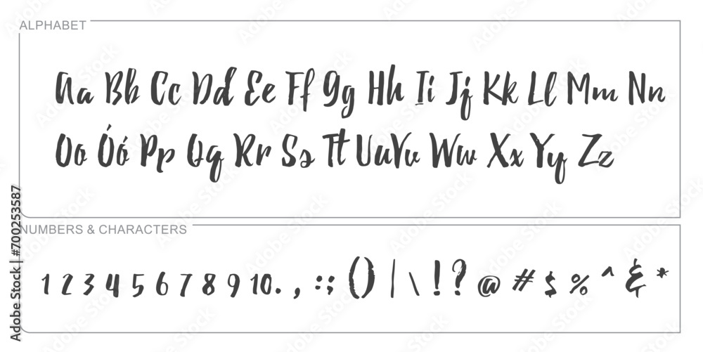 alphabet letters font set. typography font with trendy letters thin ...