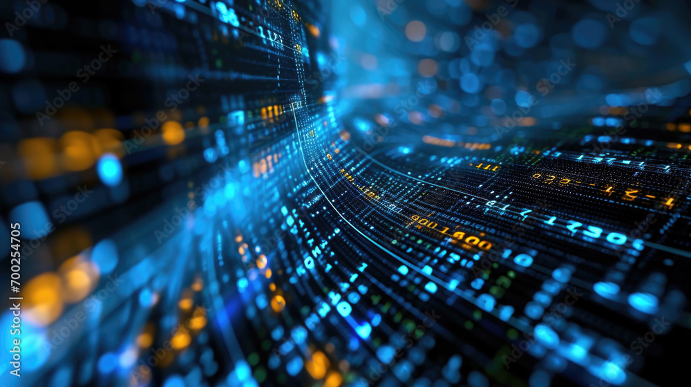 Quantum computing qubit abstract background concept. Chipset of future ...