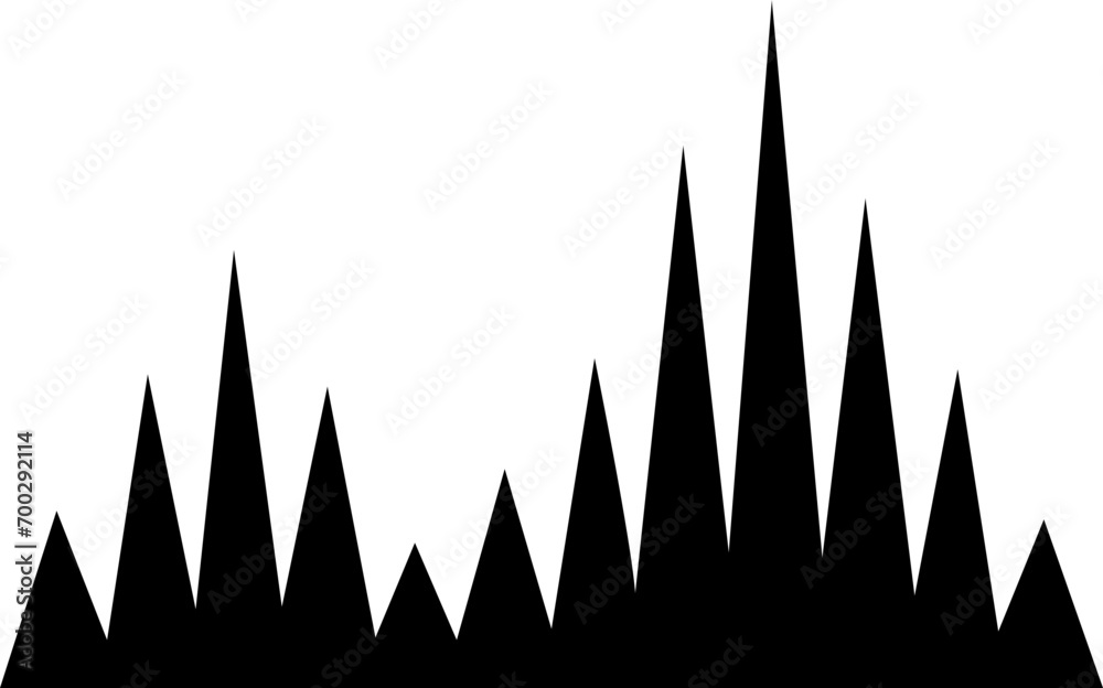 Radio Wave line icon. Monochrome simple sound wave isolated on ...