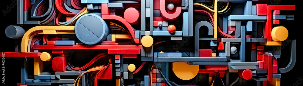 Graphic of Abstract Very Detailed 3D Background with Abstract Surfaces ...