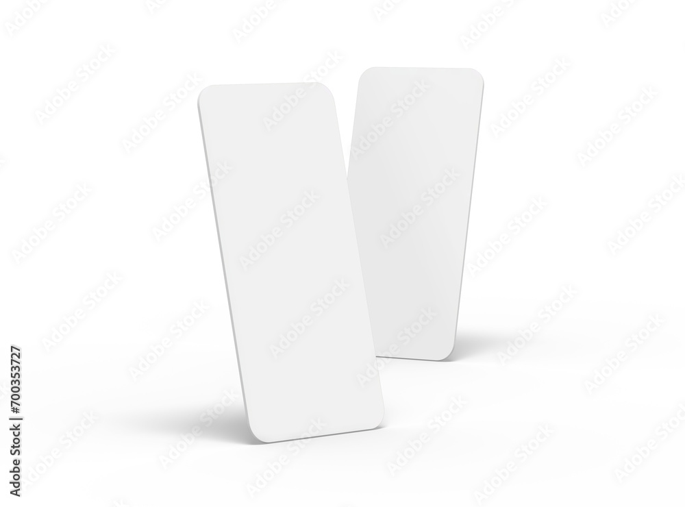 Blank separated mobile phone screens for ui ux app presentation on ...