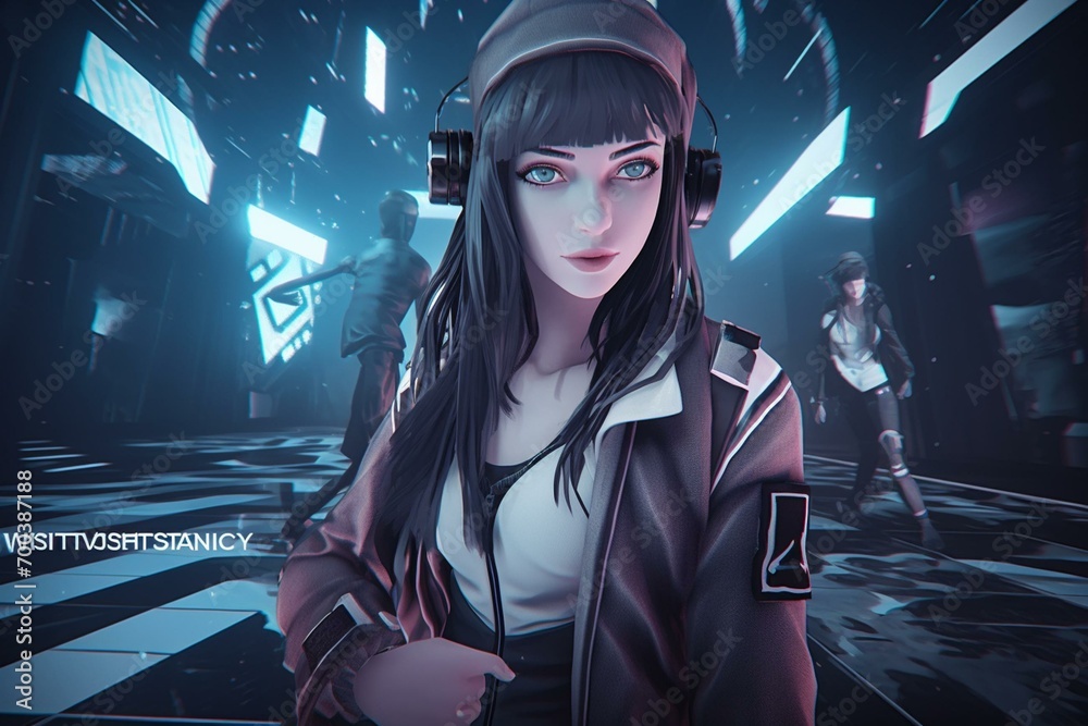 Stream graphics designed for a virtual YouTuber including skins and ...