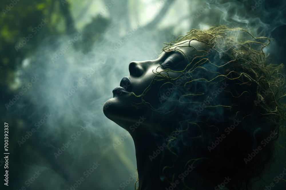 The hushed whisper of wind through trees, conjuring the phantom ...