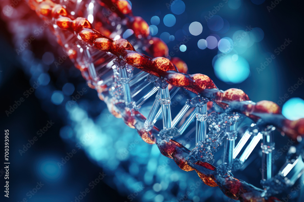 An illustration of gene splicing techniques, showcasing advancements in ...
