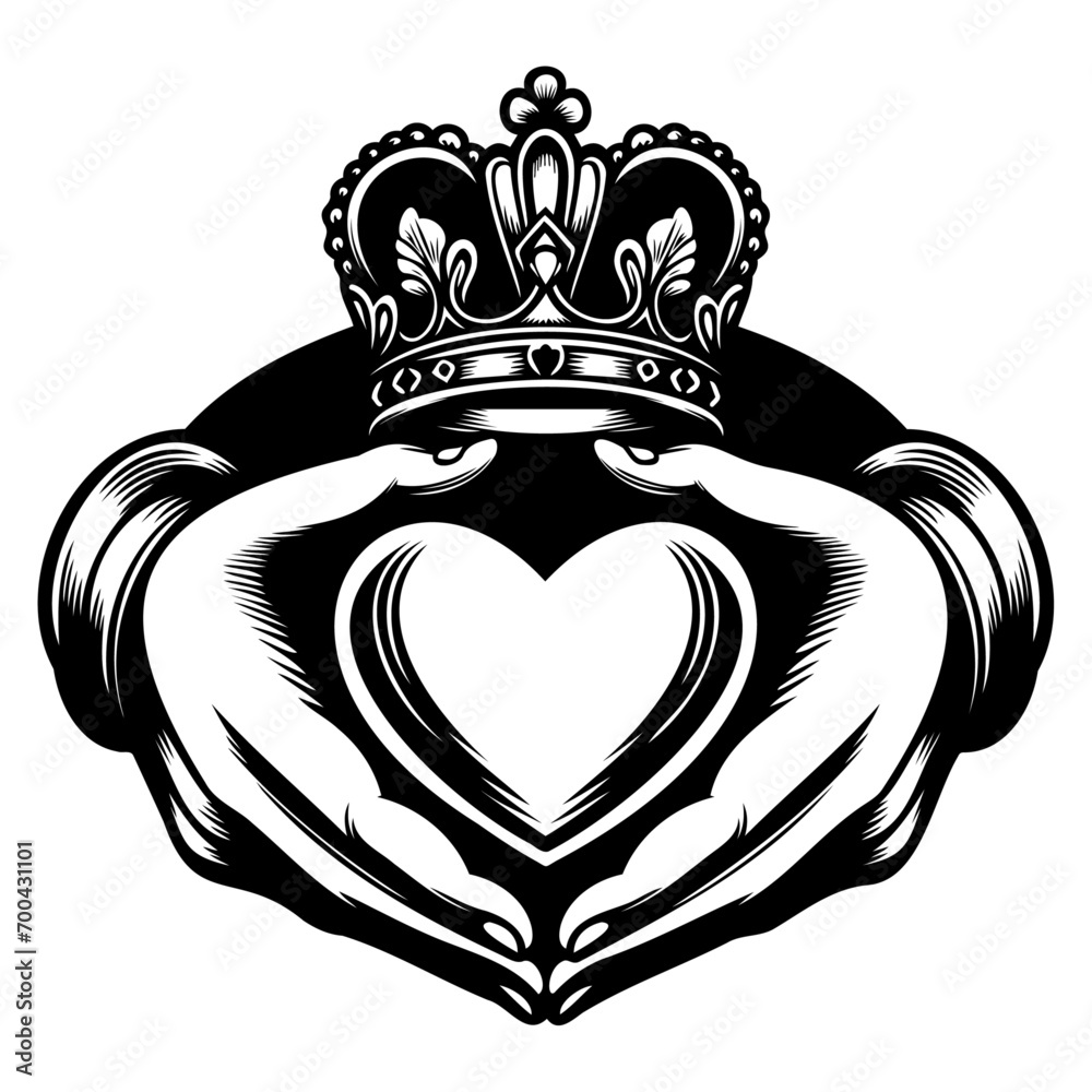 Irish Claddagh SVG Lucky SVG St Patricks Day Svg Ireland Love Clipart ...