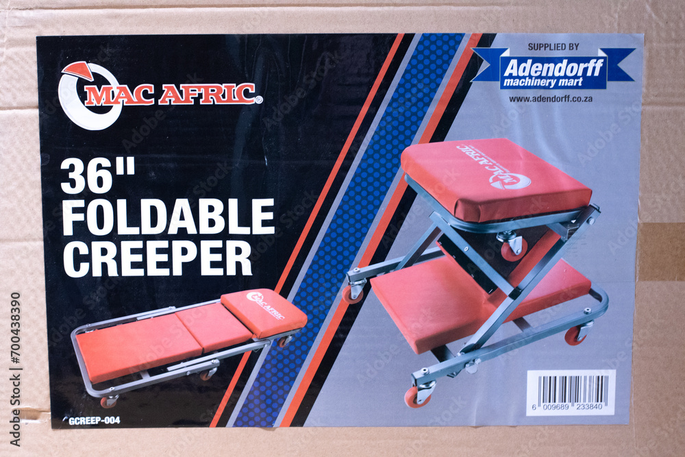 Johannesburg, South Africa - a Mac Afric foldable creeper from ...