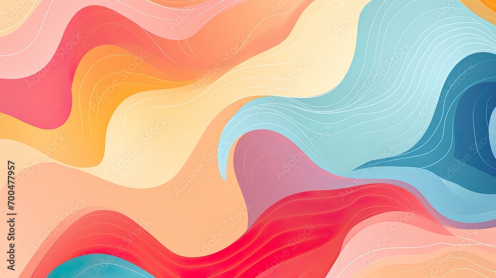 wavy line curve linear wave free form Abstract line art waves contour ...