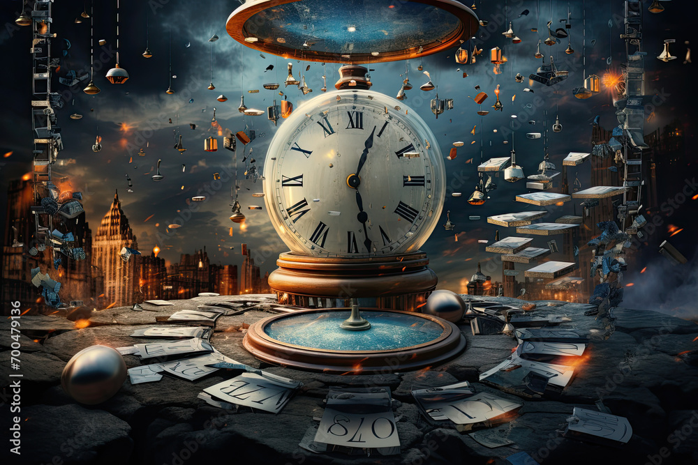 abstract art related to time, opportunities, New Years Resolution ...