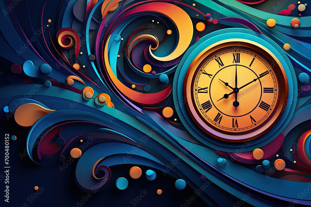 abstract art related to time, opportunities, New Years Resolution ...