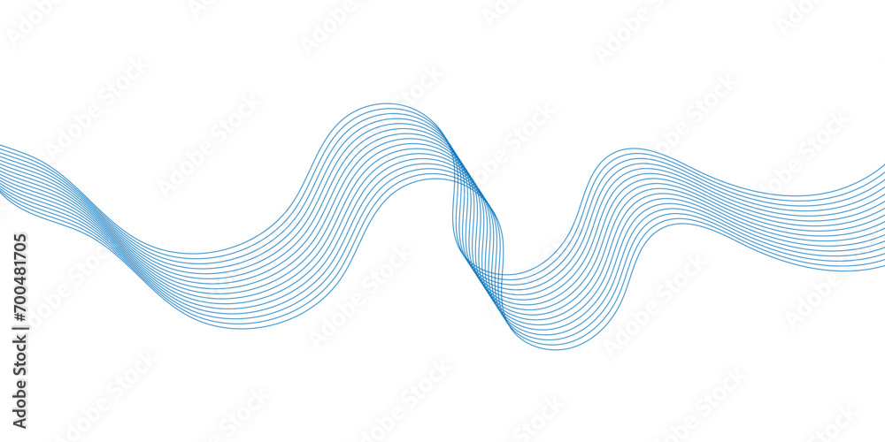 Abstract flowing wave lines background. Design element for technology ...