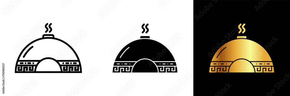 Immerse yourself in the ancient wellness ritual with the Temazcal icon ...