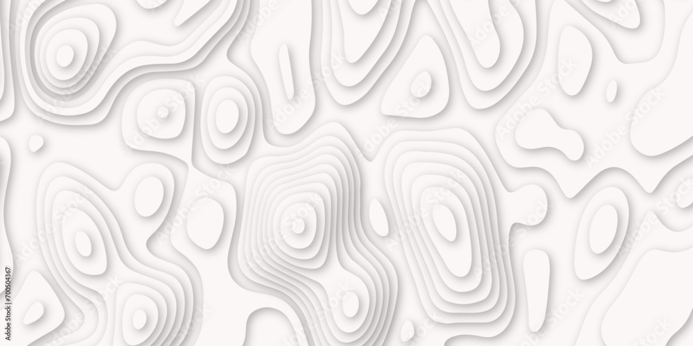 Abstract realistic papercut decoration textured with wavy layers and ...