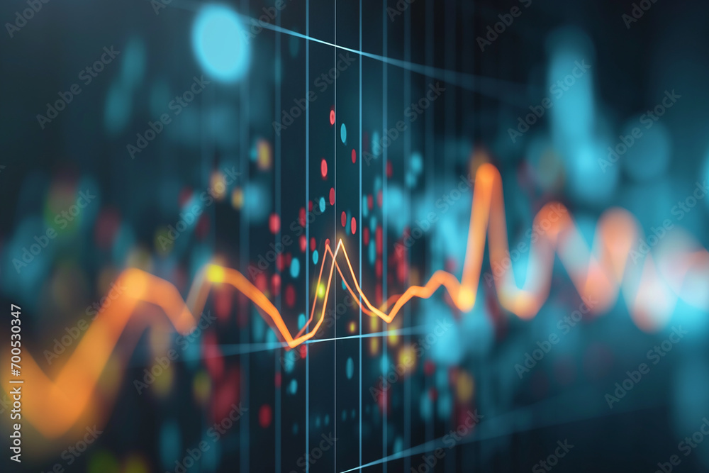 Financial Growth Chart, barometer-style chart illustrating the growth ...