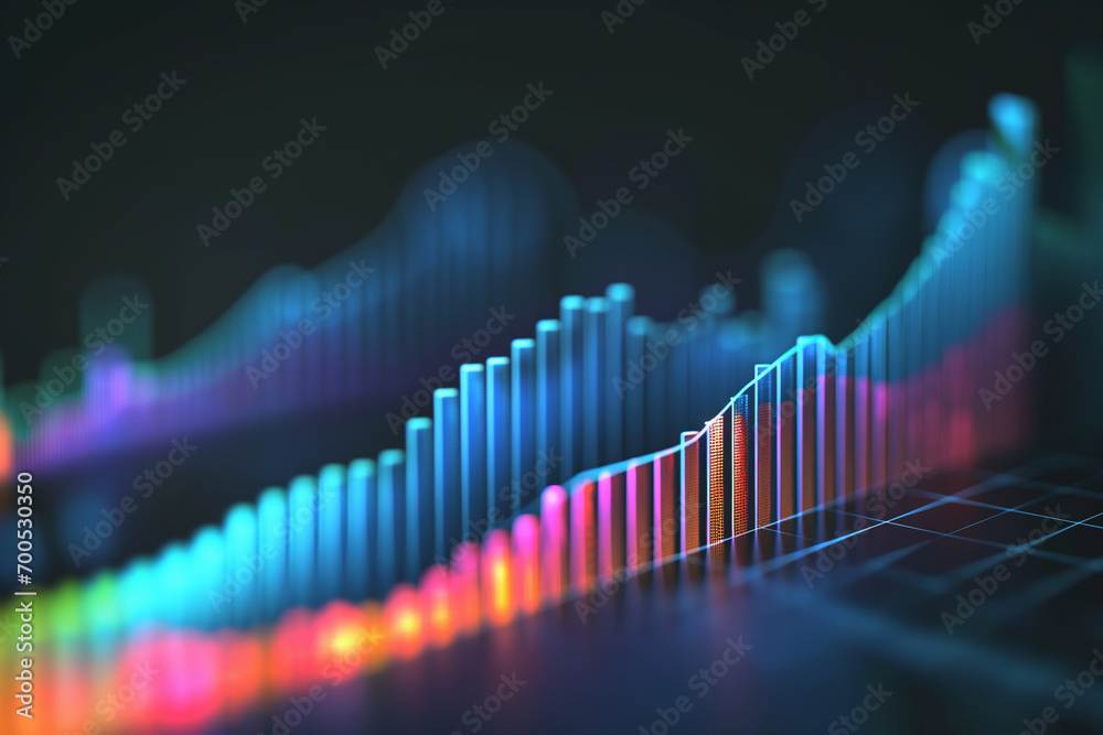 Financial Growth Chart, barometer-style chart illustrating the growth ...