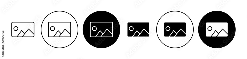 Default image vector icon set. No photo available symbol suitable for ...