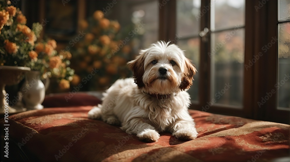 Havanese Dog,portrait of a dog ,Close-up portrait photography of Dog ...