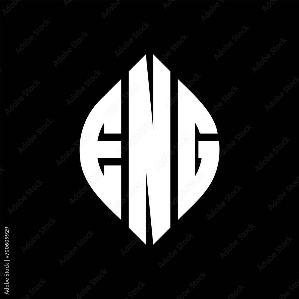 EMG circle letter logo design with circle and ellipse shape. EMG ...