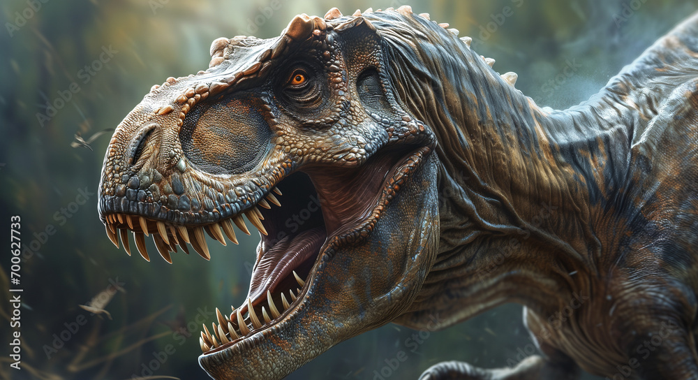 Majestic Tyrannosaurus Rex, a Prehistoric Cretaceous Predator from the ...