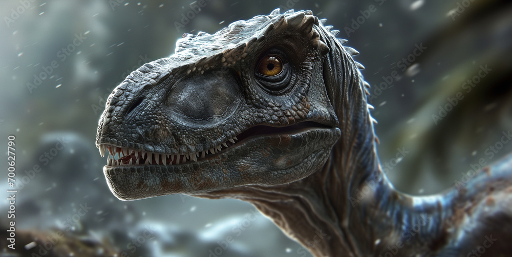 Stealthy Velociraptor, a Feathered Dinosaur from the Prehistoric ...